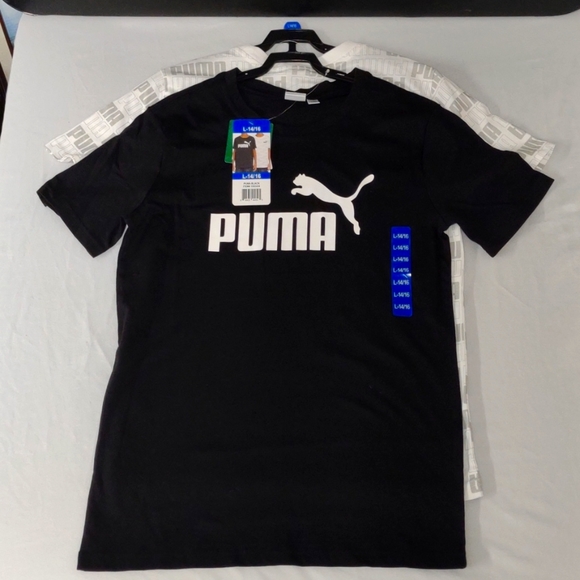 Puma | Shirts & Tops | New Puma 2 Pack Premium Cotton Jersey Tee Shirts ...